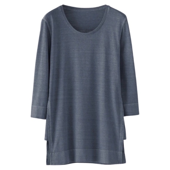 Poetry | Tops | Poetry Hemp Organic Jersey Tunic Top In Dark Blue ...
